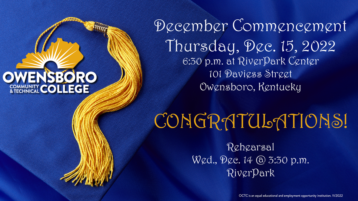 OCTC December Commencement Cermony