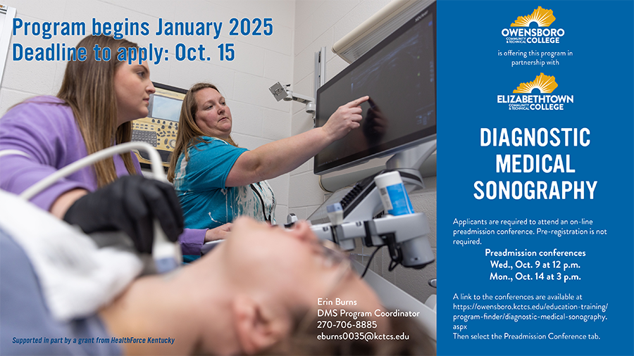 OCTC Offering Sonography in partnership with ECTC