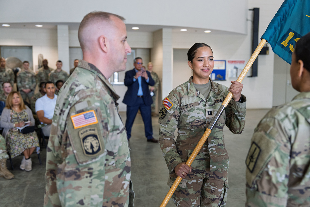 NY Army National Guard Capt. Danielle Dias, a Wappingers Falls resident, takes command of Army ...
