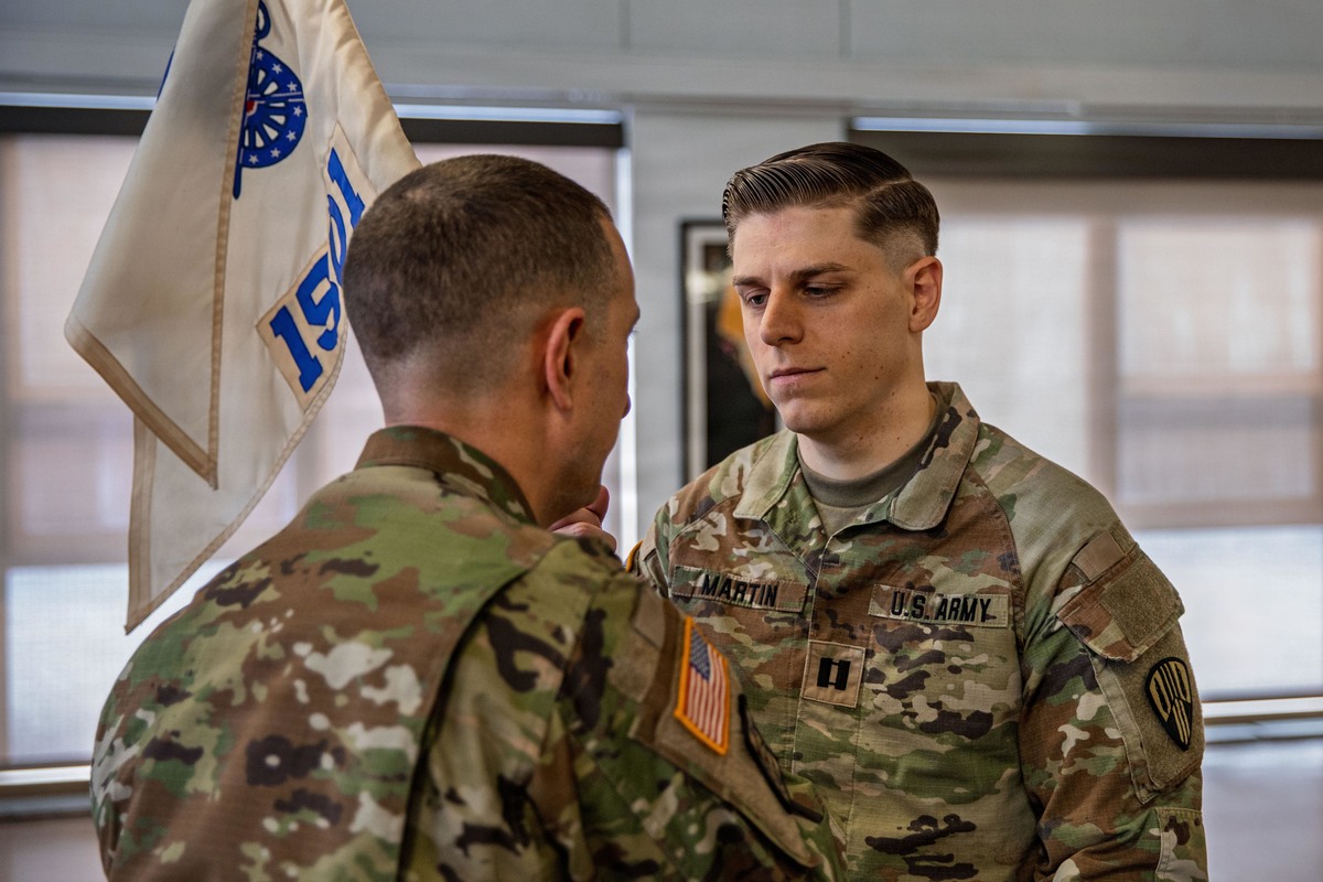 NY Army Guard Capt. David Martin, a Staten Island resident, takes ...