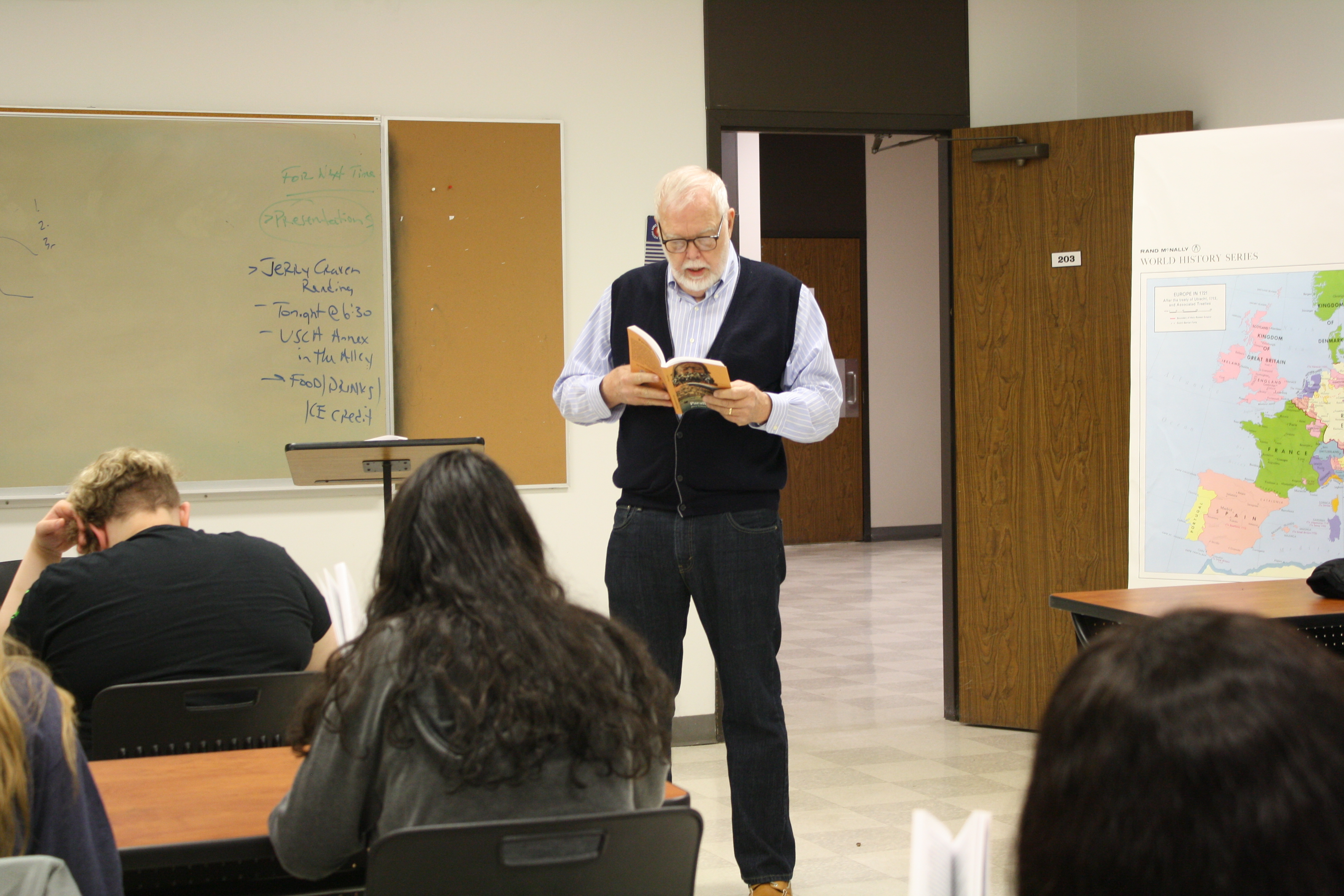Award-Winning Author Visits with University, Local Community