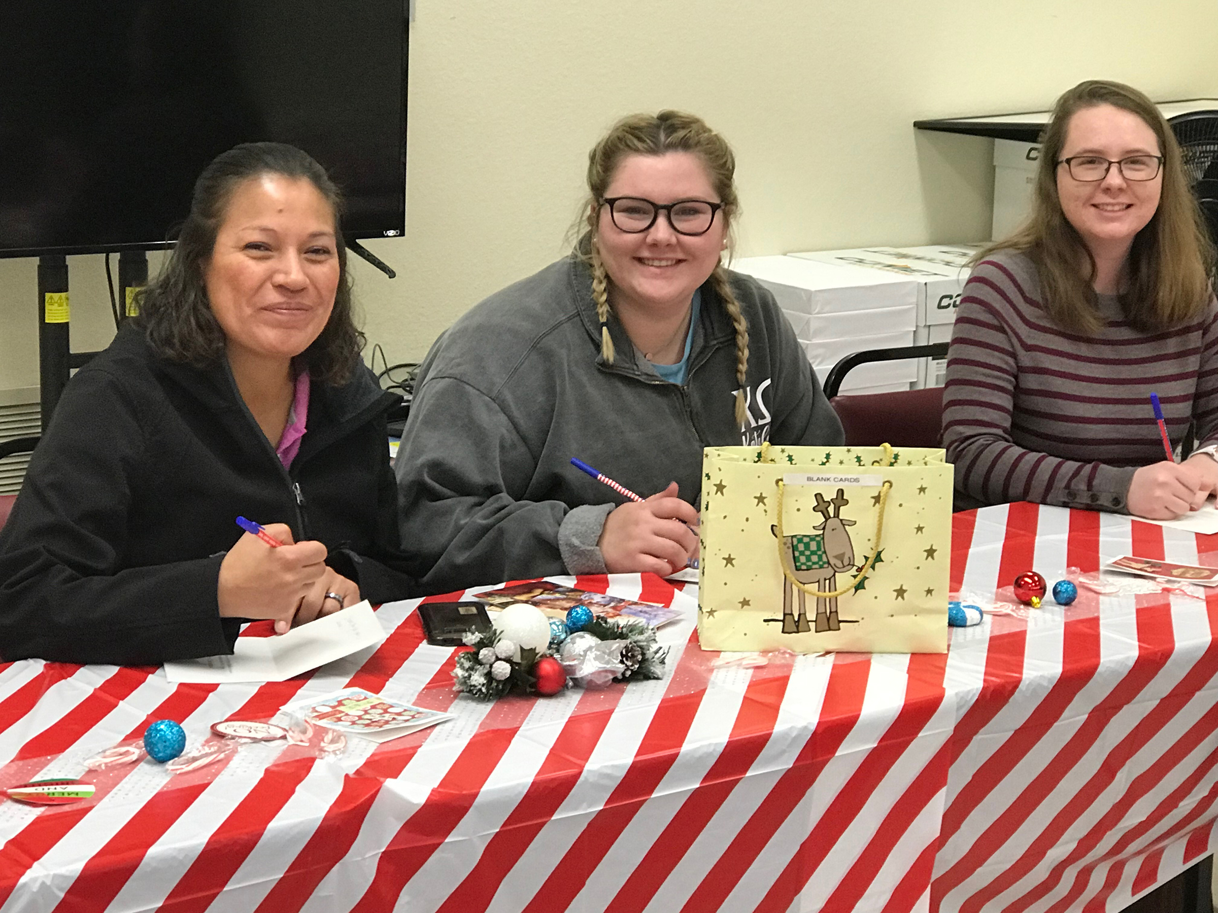 ECU Student Support Services Collect Holiday Cards for Soldiers Overseas