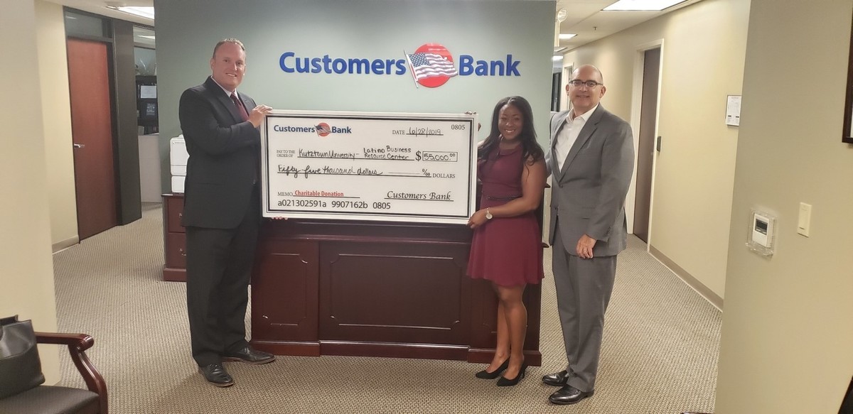 Customers Bank Donates $55,000 to KUSBDC to Support Minority Small ...
