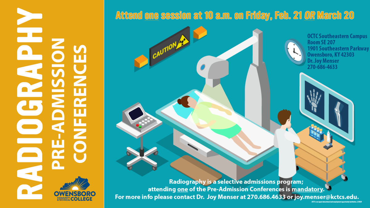 OCTC Radiography Program Hosting Pre-Admission Conferences