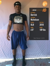 Derrick Nicholson's Football Recruiting Profile