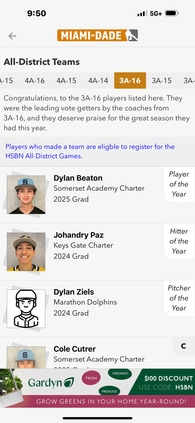 Dylan Beaton's Baseball Recruiting Profile