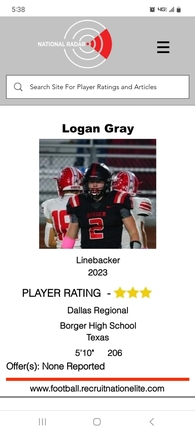 Logan Gray's Football Recruiting Profile