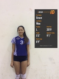 Grace Wee's Women's Volleyball Recruiting Profile