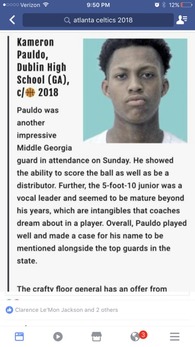 Kameron Pauldo S Men S Basketball Recruiting Profile