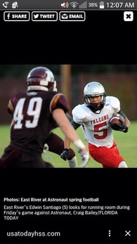 Edwin Santiago Jr's Football Recruiting Profile