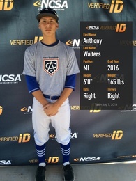 John Anthony Walters's Baseball Recruiting Profile
