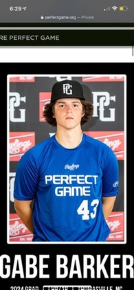 Gabriel Barker's Baseball Recruiting Profile