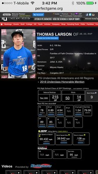 Thomas Larson's Baseball Recruiting Profile