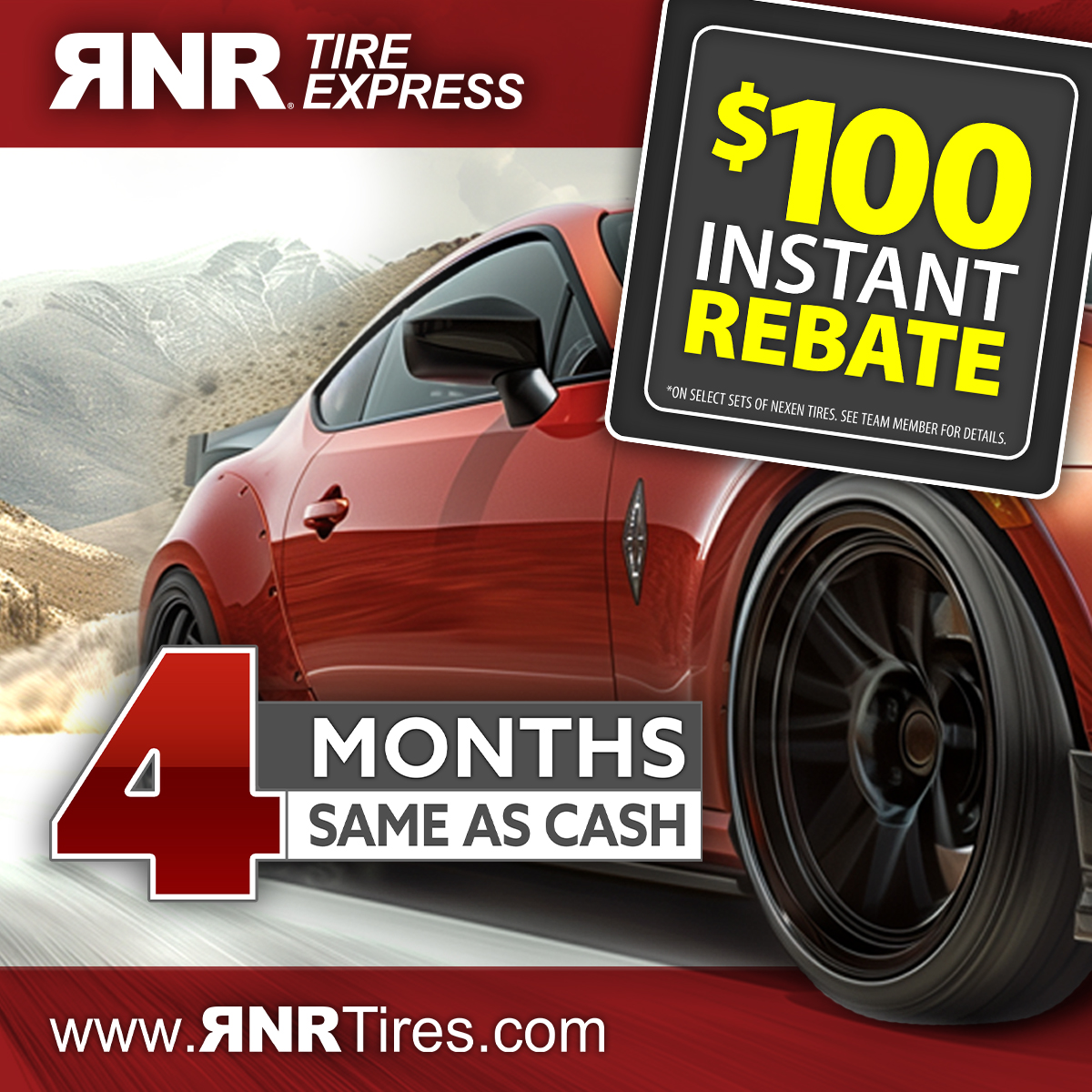 RNR'S SAVINGS EVENT - RNR Tire Express