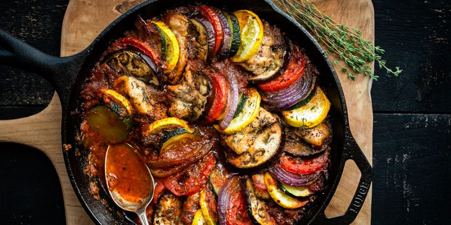 Ratatouille au poulet «one-pot» de K pour Katrine - Véronique Cloutier