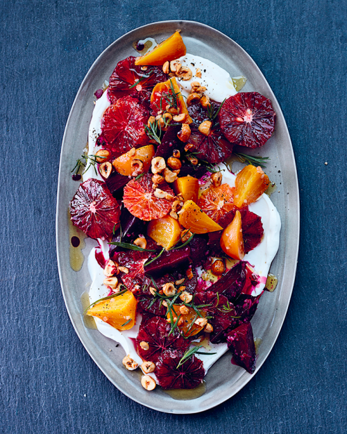 Salade d'oranges sanguines et betteraves rôties d'Athena Calderone
