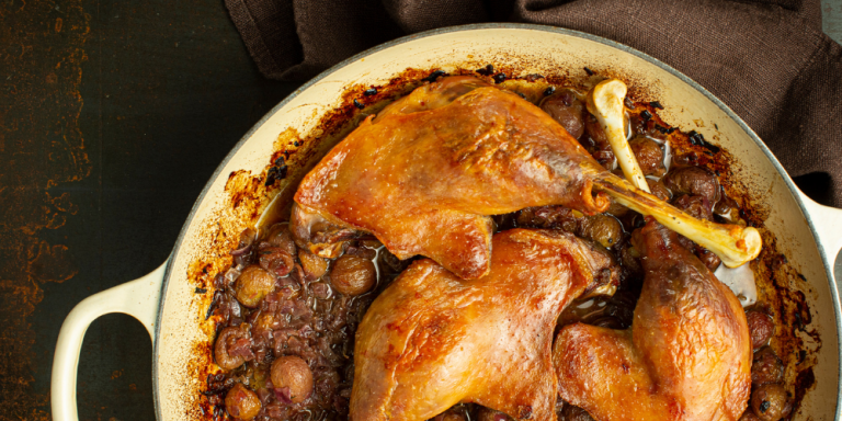 Cuisses de canard confites aux raisins, de Josée di Stasio