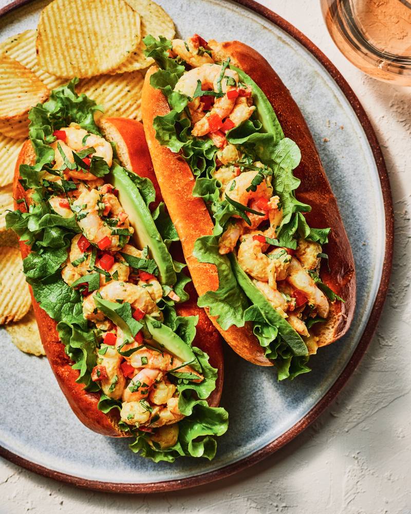 Guédilles de crevettes au cari, de Folks & Forks