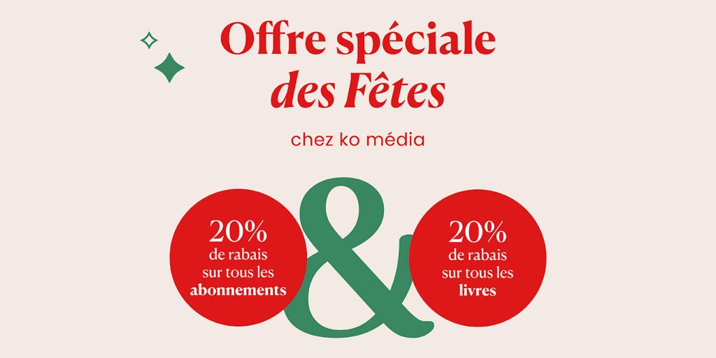 OFFRE SPÉCIALE DES FÊTES : 20% de rabais sur les livres et les ...