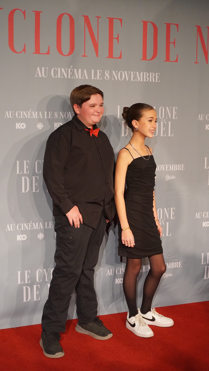 Tapis rouge du film Le cyclone de Noël avec Véronique Cloutier