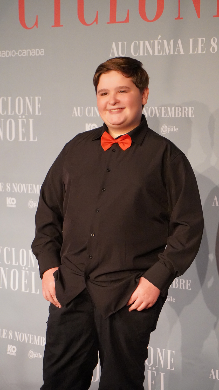 Tapis rouge du film Le cyclone de Noël avec Véronique Cloutier
