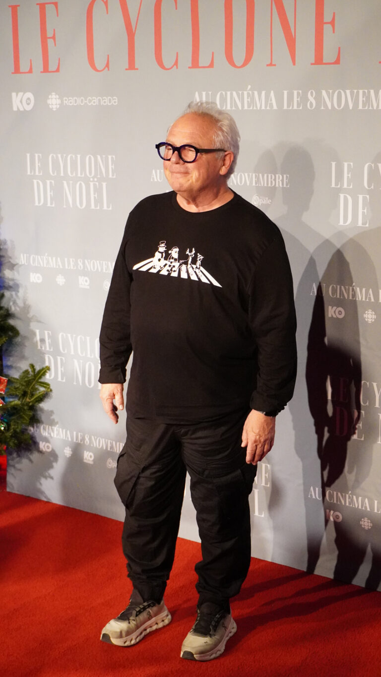 Tapis rouge du film Le cyclone de Noël avec Véronique Cloutier