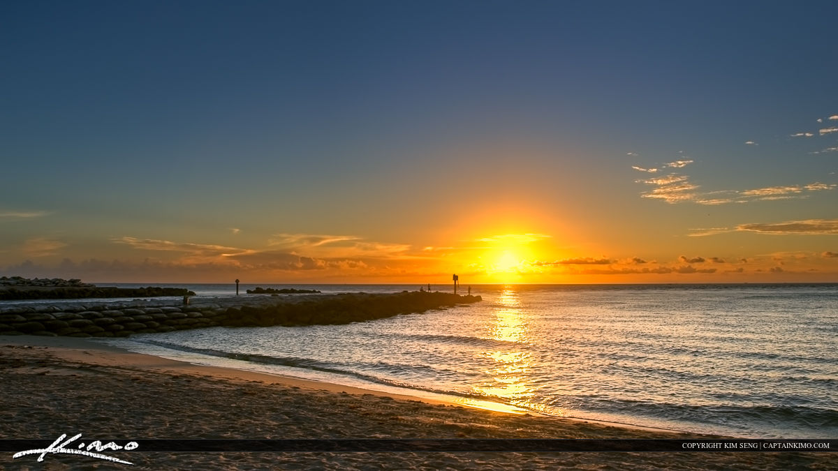 Boca Raton Inlet Sunrise Inlet at Beach | Royal Stock Photo