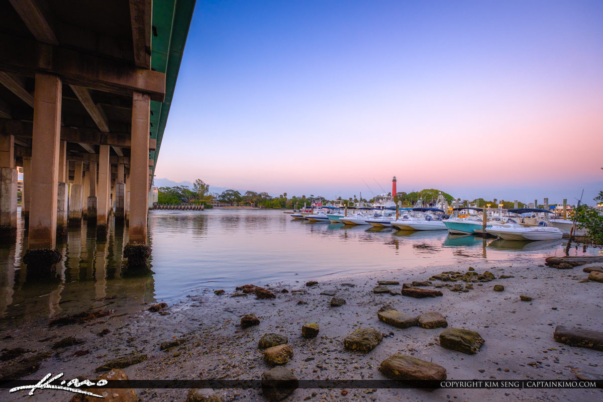 Jupiter Lighthouse US1 Bridge Jupiter Florida | Royal Stock Photo