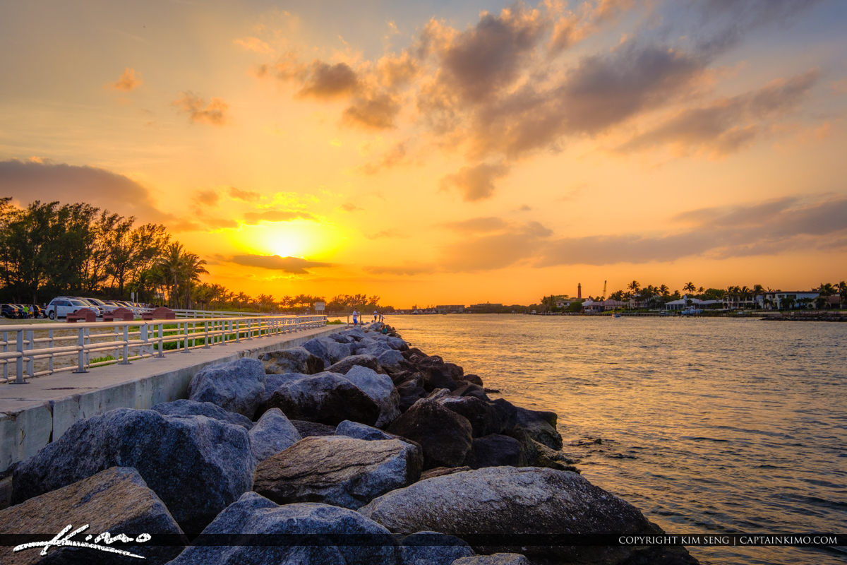 Jupiter Inlet Jetty Jupiter Florida | Royal Stock Photo