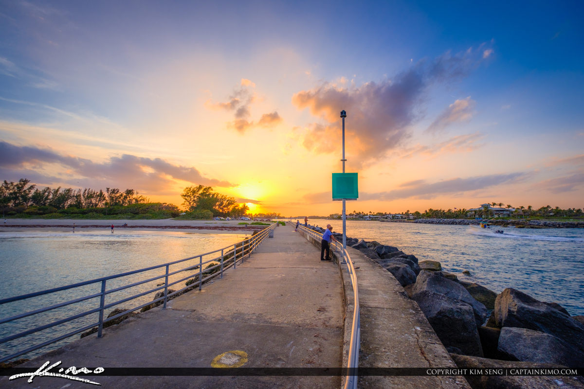 Jupiter Inlet Jetty Jupiter Florida | Royal Stock Photo