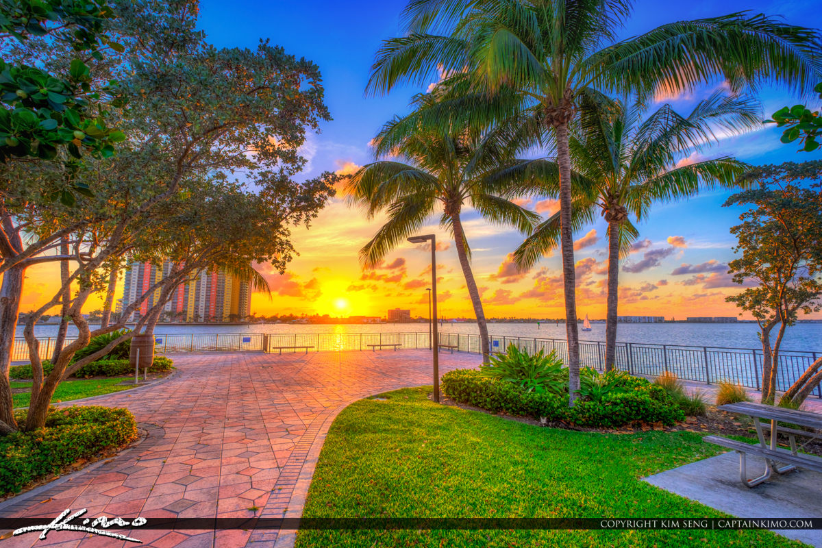 Phil Foster Park Sunset Singer Island | Royal Stock Photo