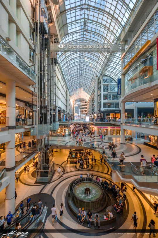 Toronto Canada Ontario at Toronto Eaton Centre | Royal Stock Photo