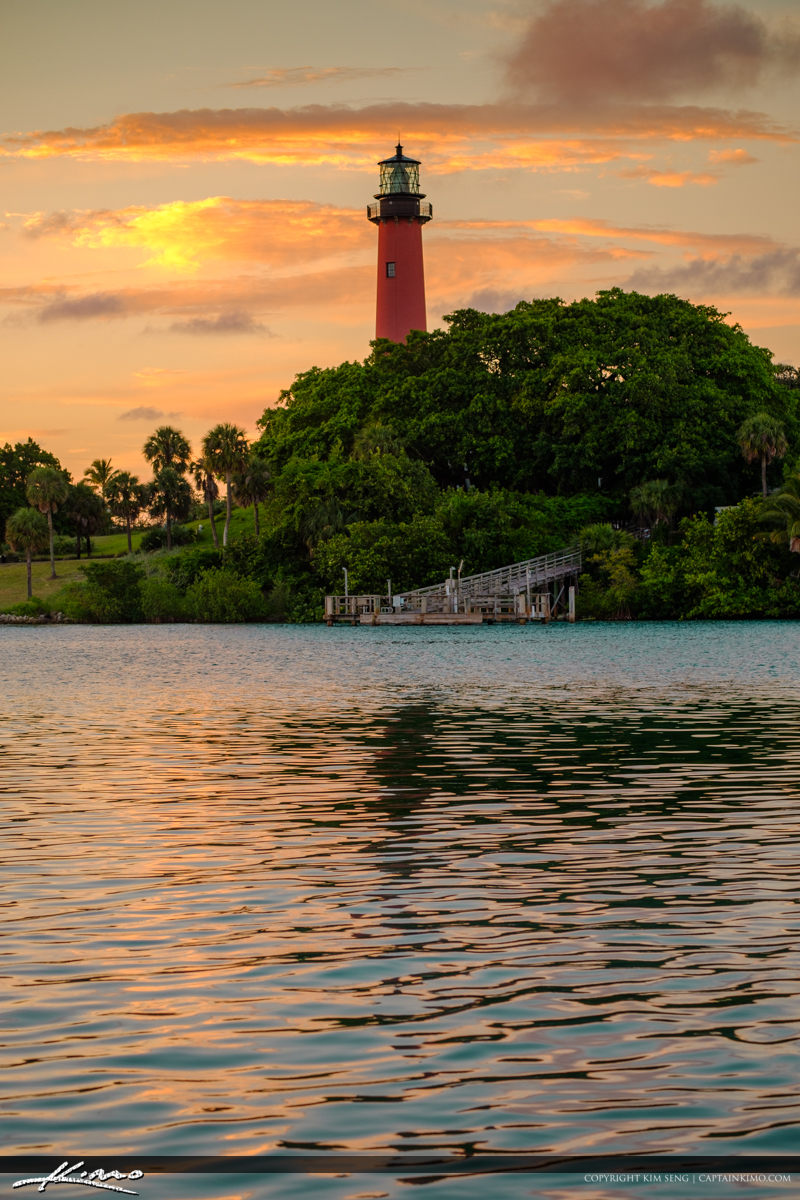 Jupiter Lighthouse Warm Waterway | Royal Stock Photo