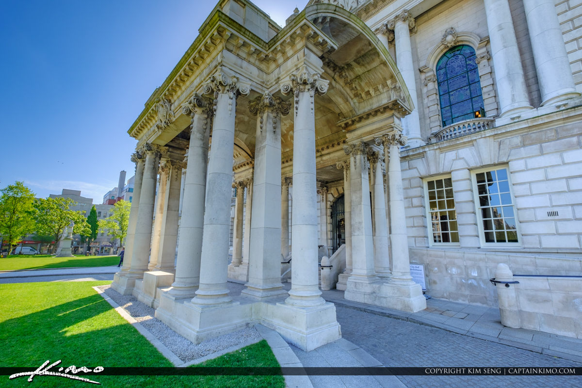 City Hall Front Entrance Belfast Northern Ireland | Royal Stock Photo
