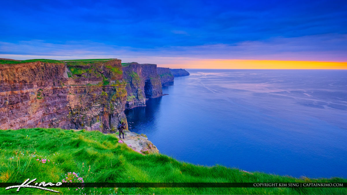 Photographer at Cliffs of Moher County Clare Ireland | Royal Stock Photo