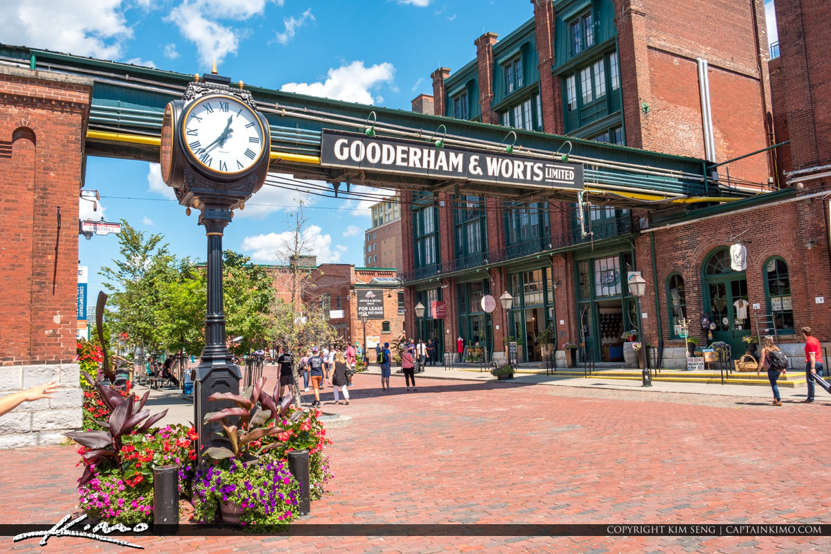 Gooderham and Worts Toronto Canada The Clock | Royal Stock Photo