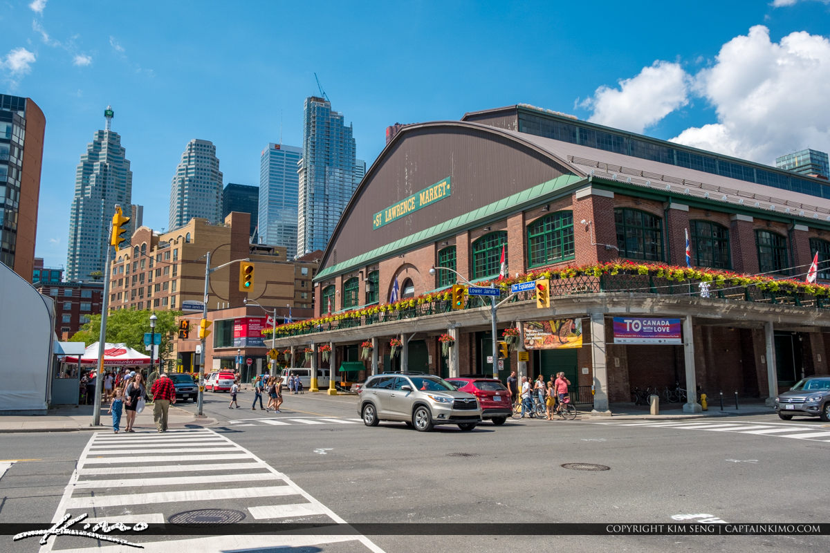 St Lawrence Market South Toronto Ontario Canada Downtown Skyline ...