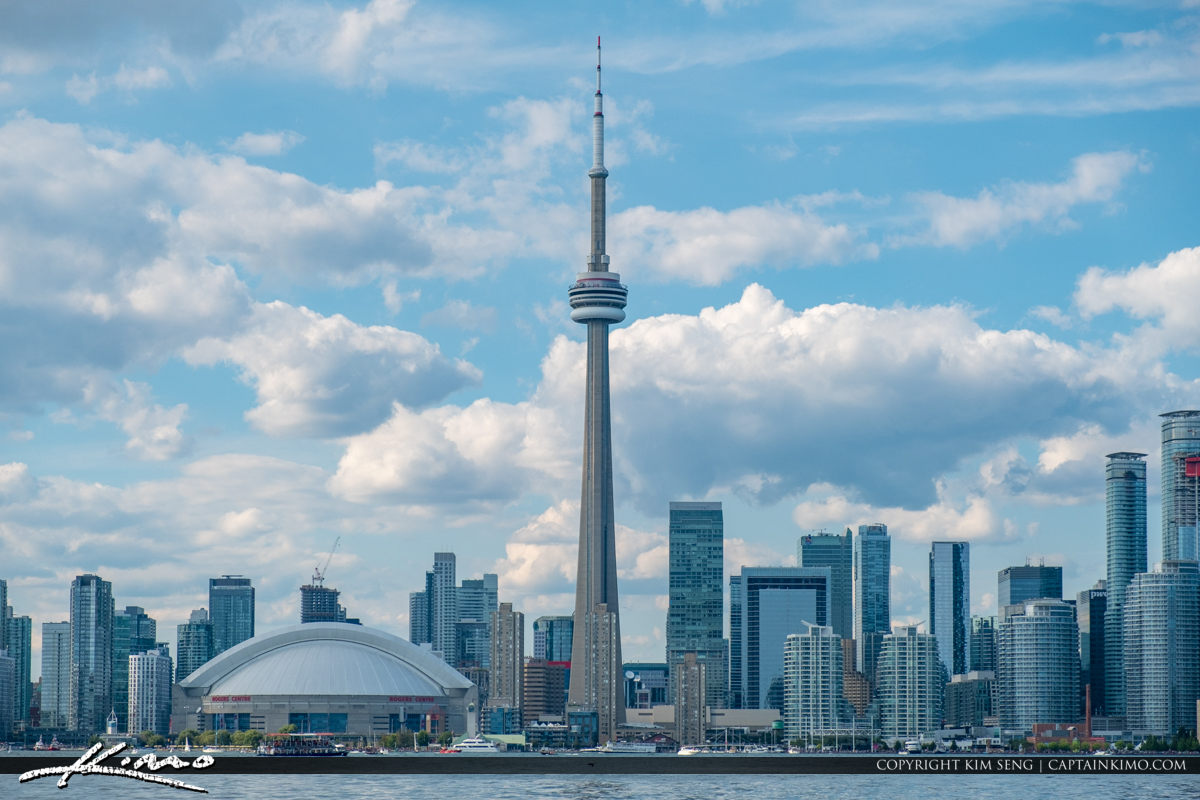 City Buildings Skyline Blue Sky Toronto Canada | Royal Stock Photo