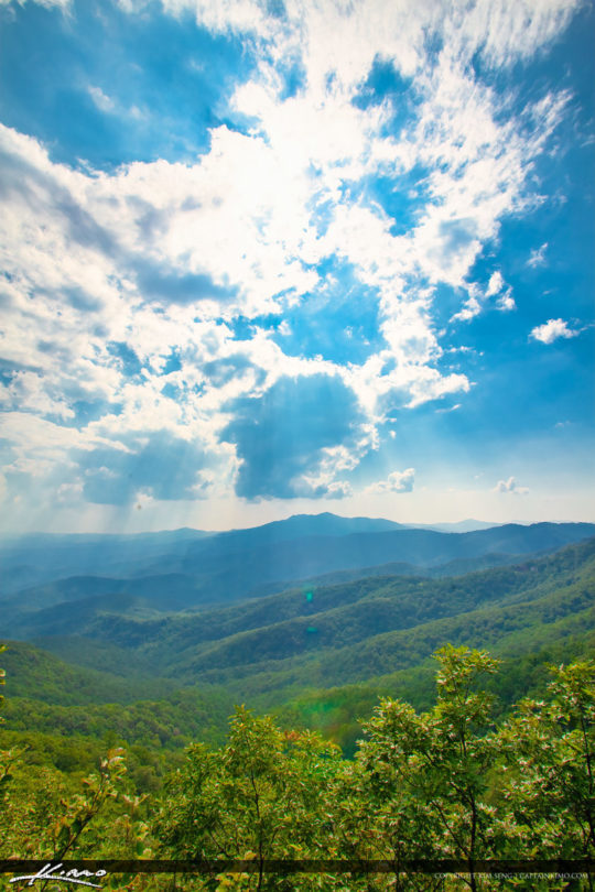 The Blowing Rock Mountain View Vertical | Royal Stock Photo