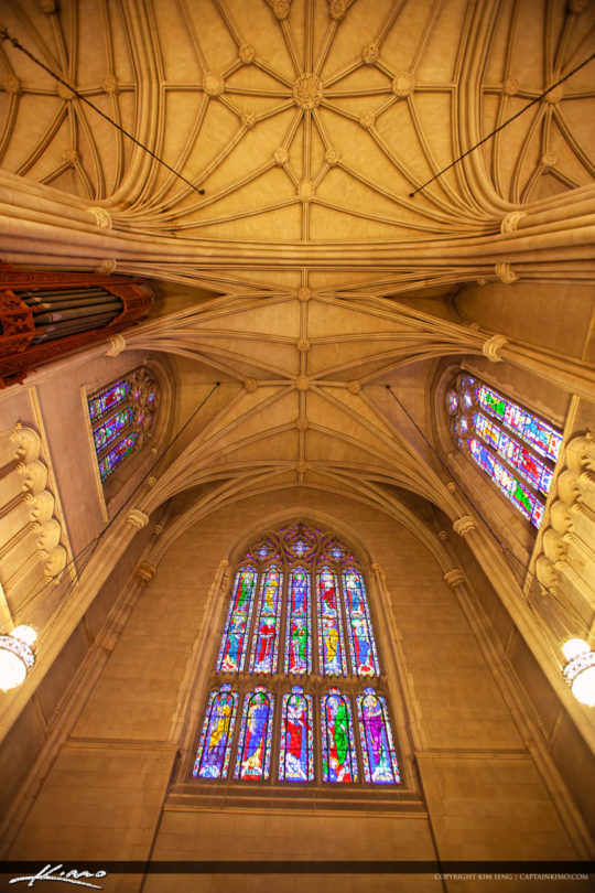 Ceiling Duke University Chapel Interior Durham North Carolina Du ...