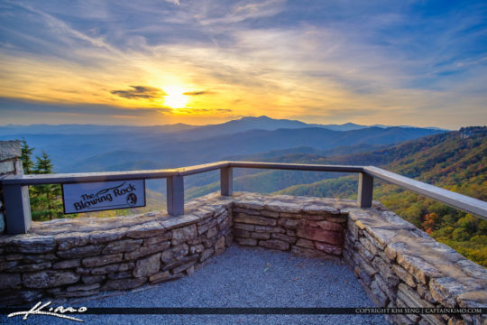 The Blowing Rock North Carolina Wide Sunset Blue Ridge Parkway | Royal ...