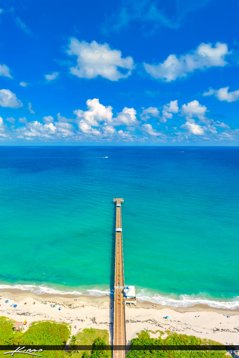 Juno Beach Florida Vertical Pano Aerial | Royal Stock Photo