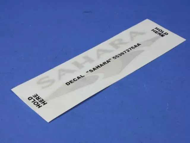 2007-2015 Jeep Wrangler Decal 55397276AA | My Mopar Parts
