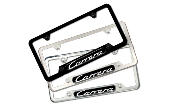 1998-2013 Porsche 911 Carrera Polished Stainless Steel license plate ...