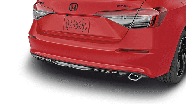 2023-2025 Honda Civic Hpd Rear Under-Body Spoiler - Berlina Black 08F24 ...