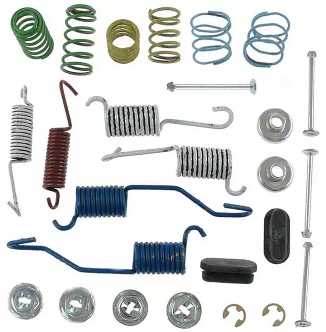 Rear Drum Brake Spring Kit with Springs, Pins, Retainers, Washers, and ...