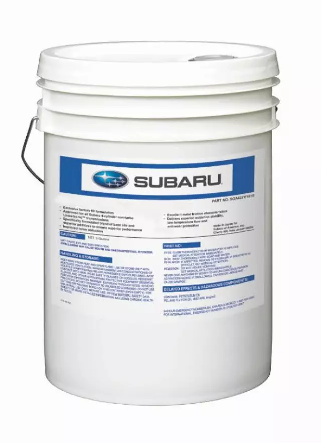 SOA427V1610 - Cvtf II 5 Gal Pail - Subaru Parts Exchange