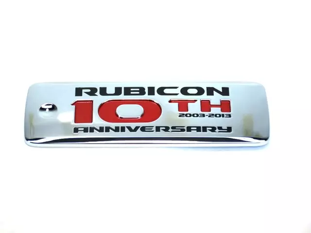 2013 Jeep Wrangler 2013 Jeep Rubicon 10th Anniversary Emblem Chrome ...