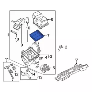 PZ1Z-9601-A - Air Filter 2023-2025 Ford | Ford Parts Direct