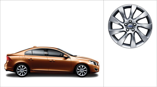 Volvo OEM Aluminum Rim Magni 8 X 18in - Silver Bright Part# 30758060 ...